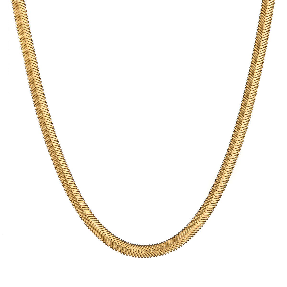HERRINGBONE FLAT SNAKE CHAIN – Mikaela Lyons Jewellery